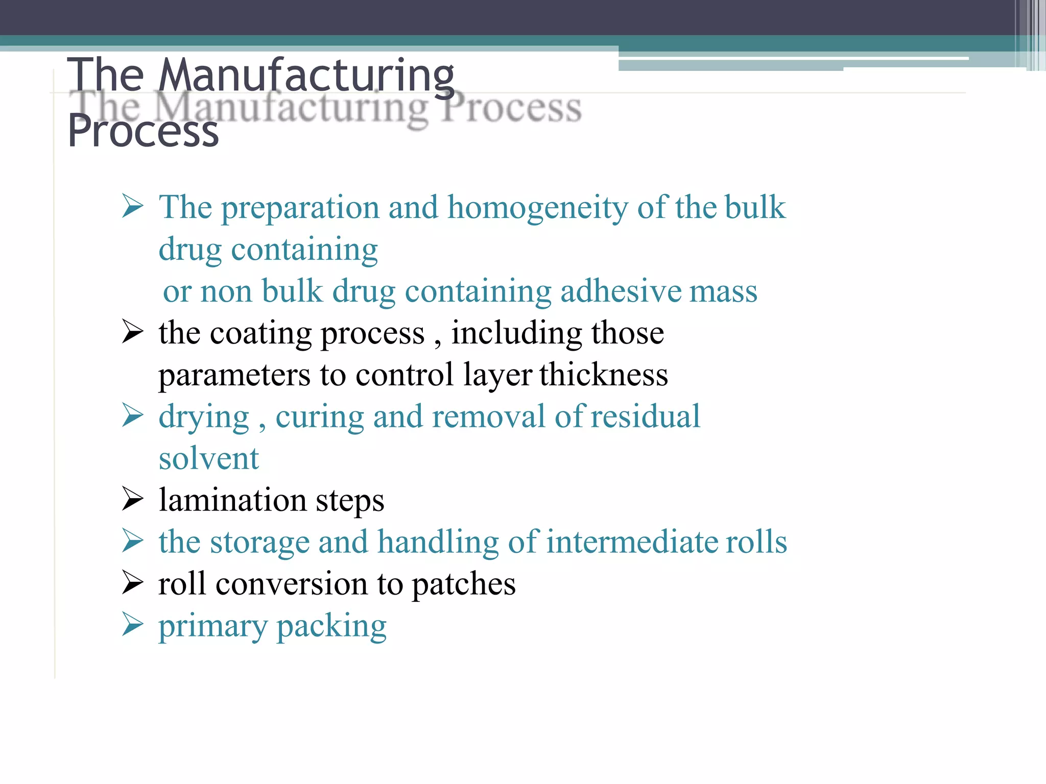 Implants and transdermal patches | PPTX