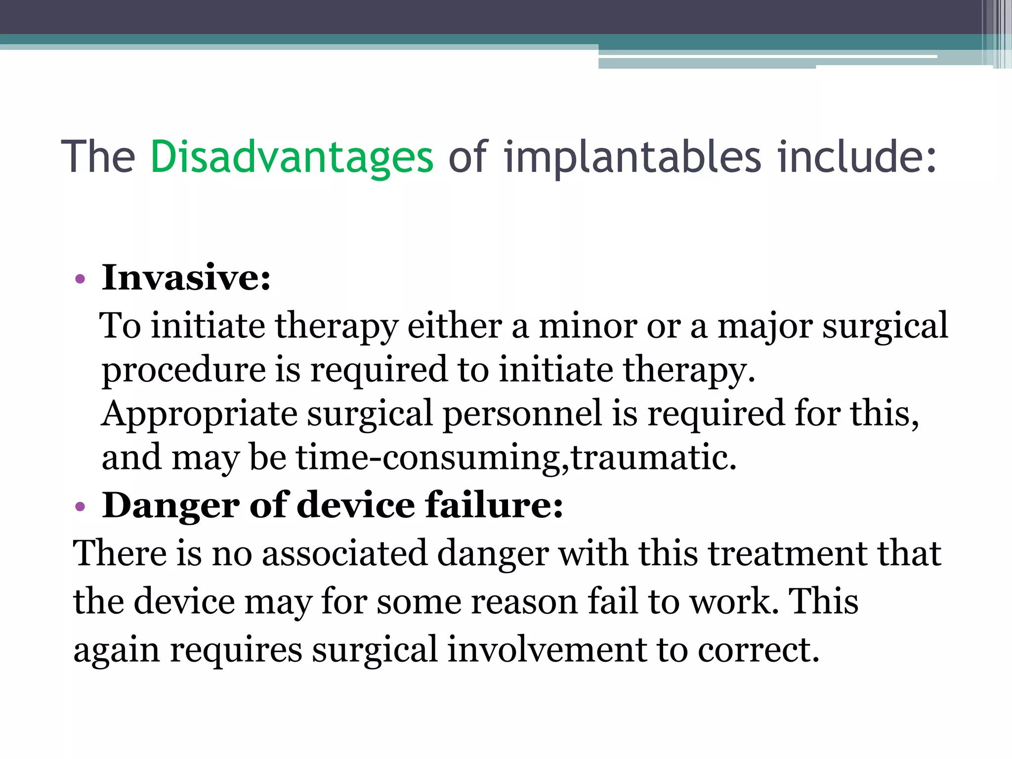 Implants and transdermal patches | PPTX
