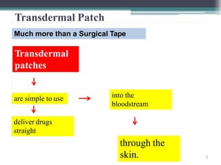 Implants and transdermal patches | PPTX