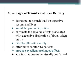 Implants and transdermal patches | PPTX