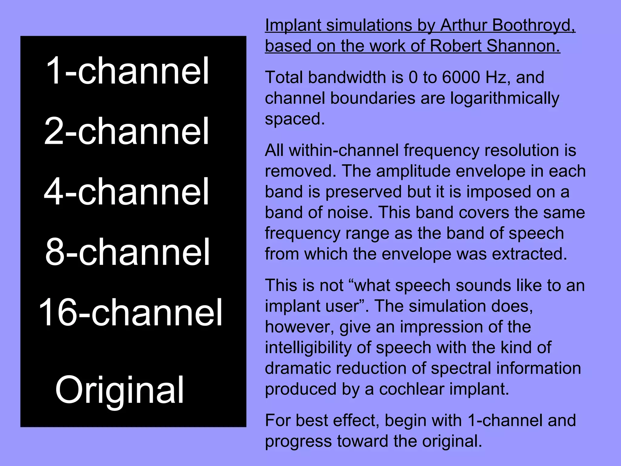 Implant simulations | PPT | Digital Audio | Computer Software and Applications