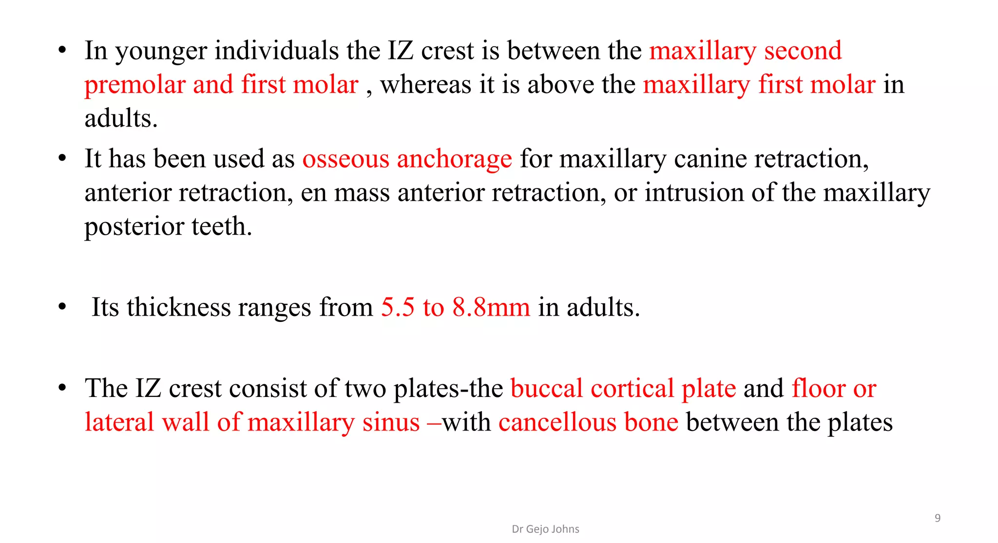 Infra-zygomatic Crest implants (IZC) | PPTX