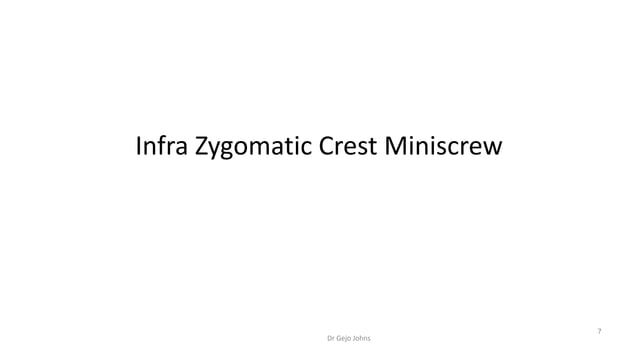 Infra-zygomatic Crest implants (IZC) | PPTX | Dental Health | Diseases ...