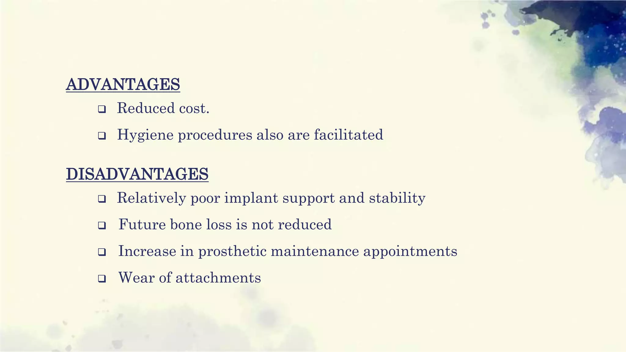 Implant supported overdenture | PPTX