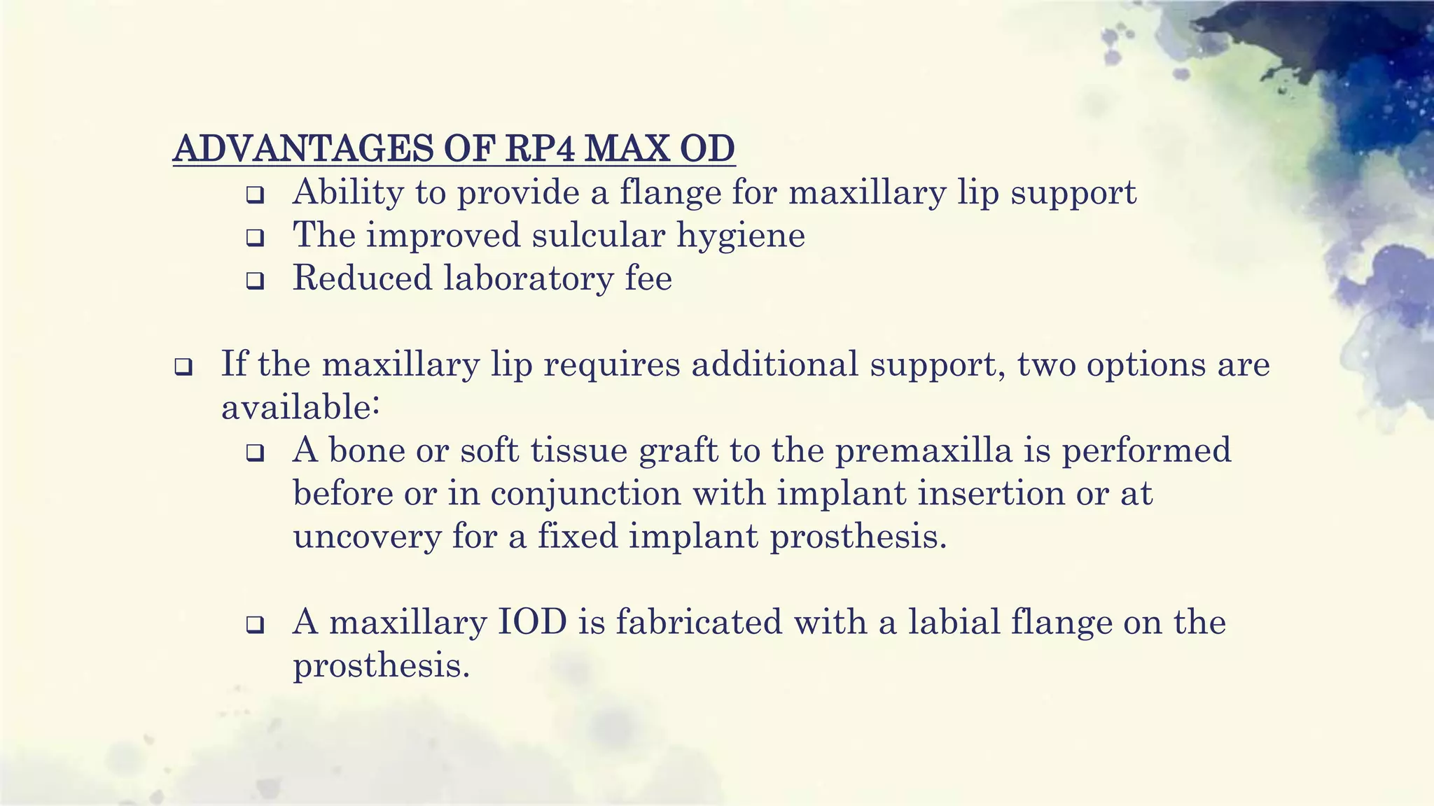 Implant supported overdenture | PPTX