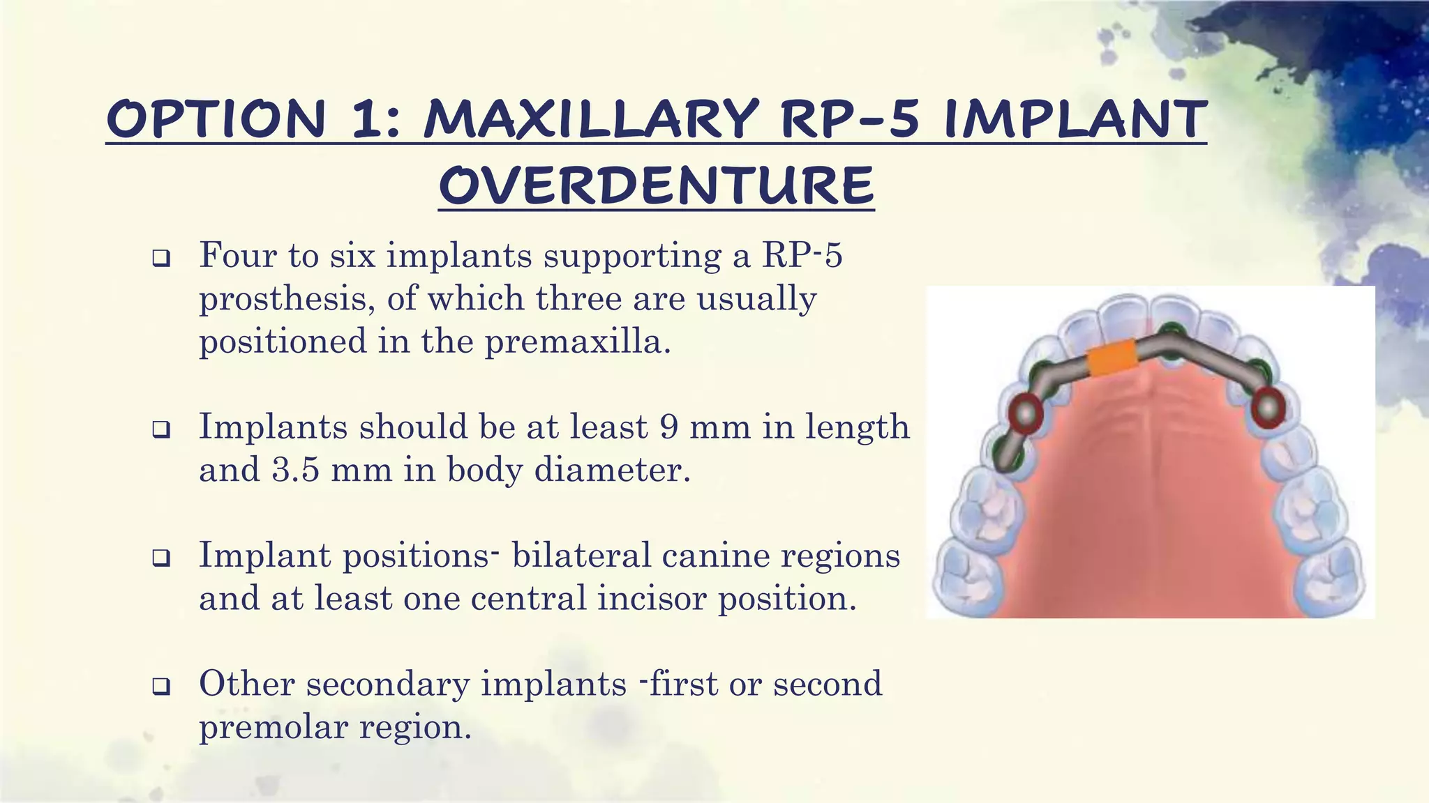 Implant supported overdenture | PPTX