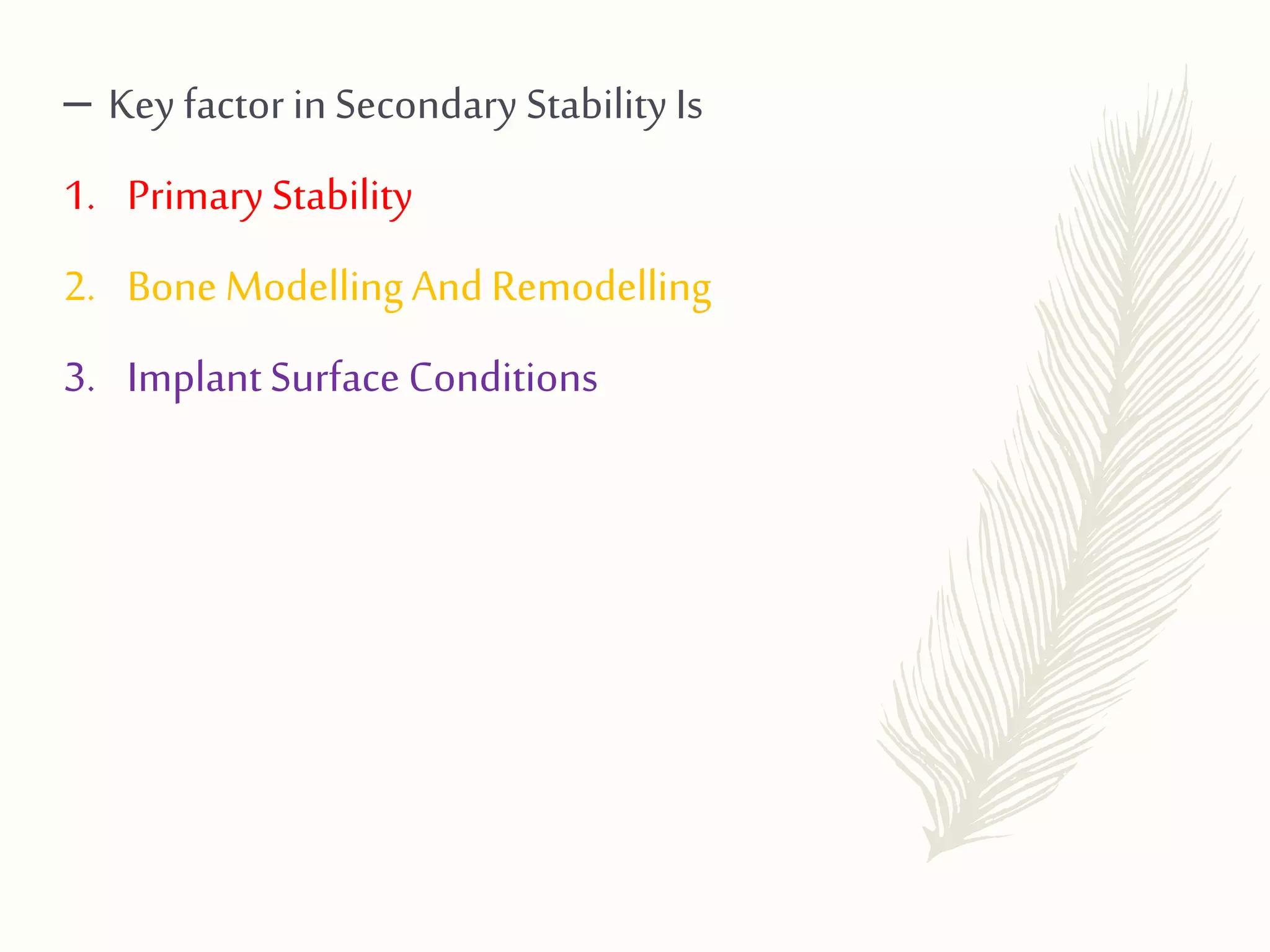 Implant stability1 | PPTX