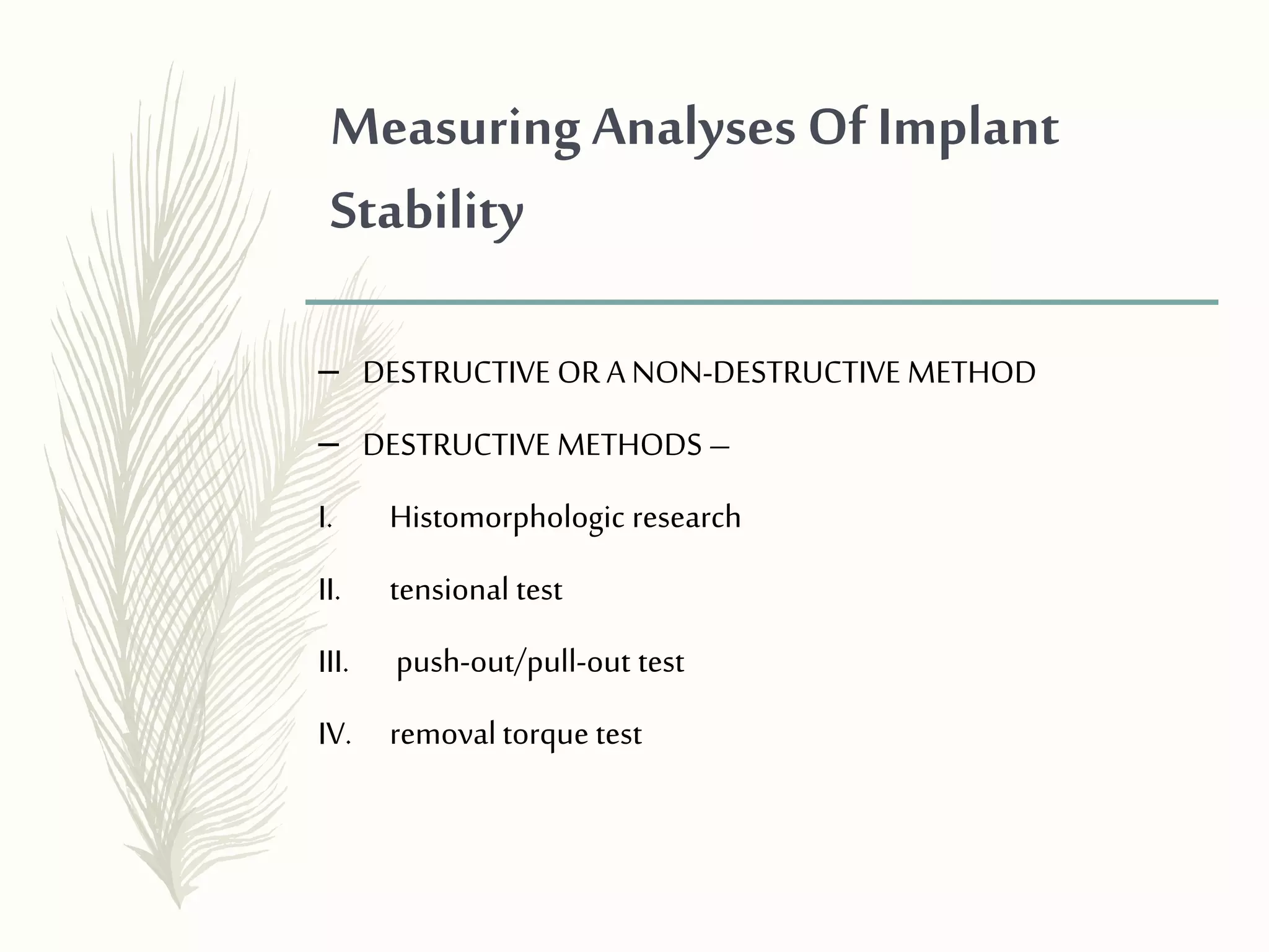 Implant stability1 | PPTX