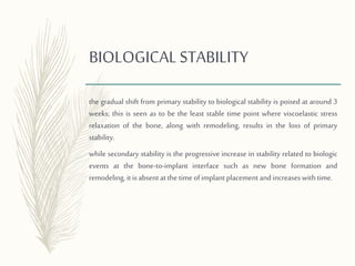 Implant stability1 | PPTX | Operating Systems | Computer Software and ...