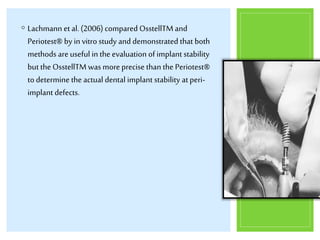 Implant stability1 | PPTX | Operating Systems | Computer Software and ...