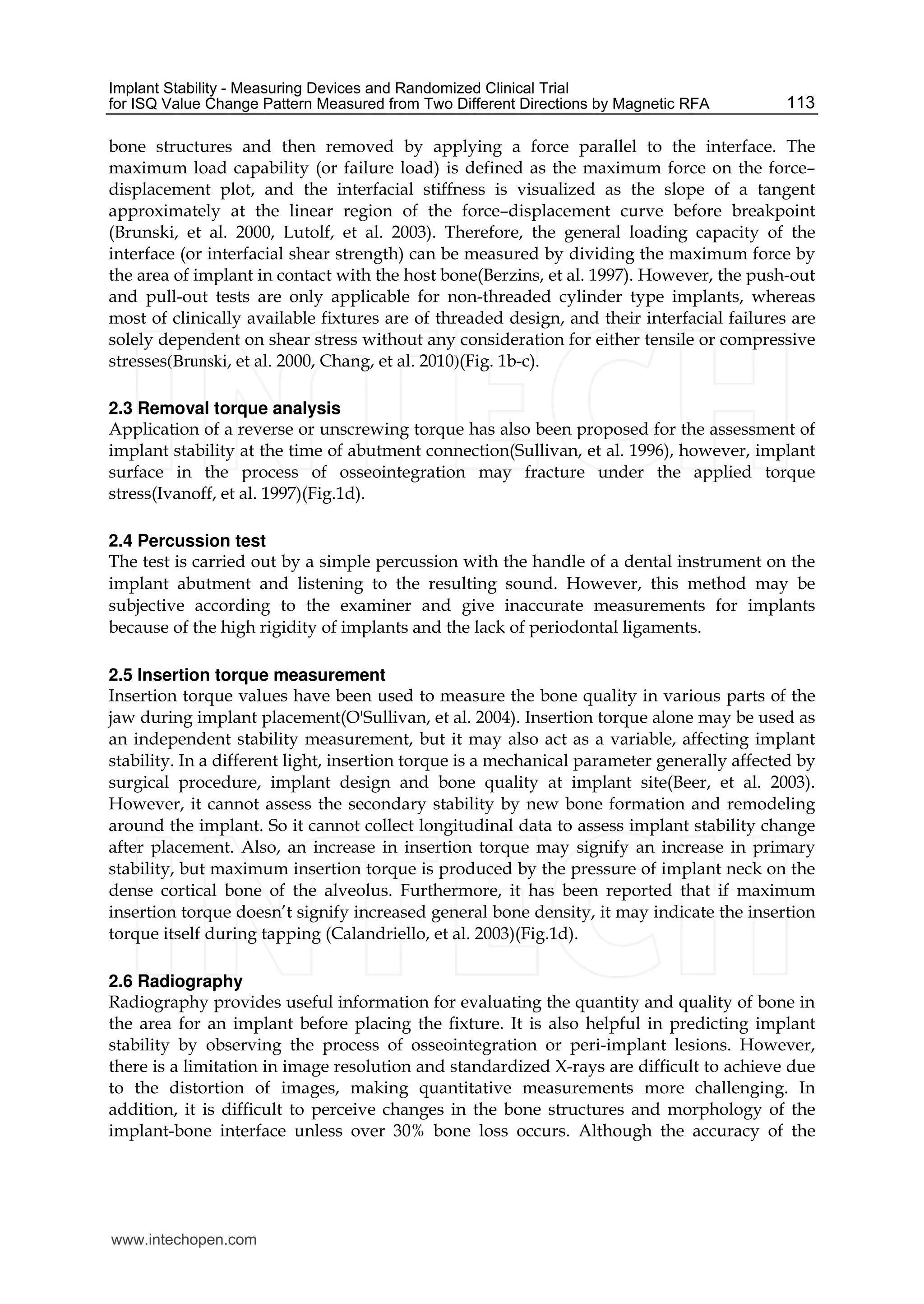 Implant stability intech | PDF