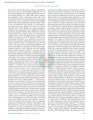 Implant stability the password | PDF