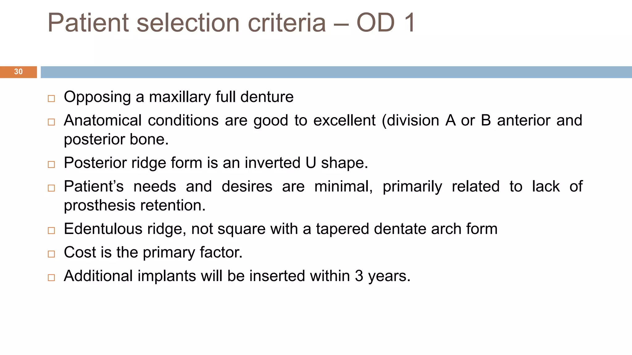 Implant supported overdenture | PPTX