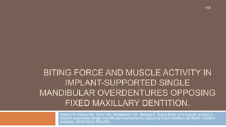 Implant supported overdenture | PPTX
