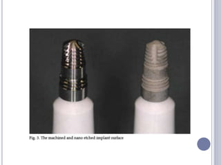 Implant surface modifications | PPTX