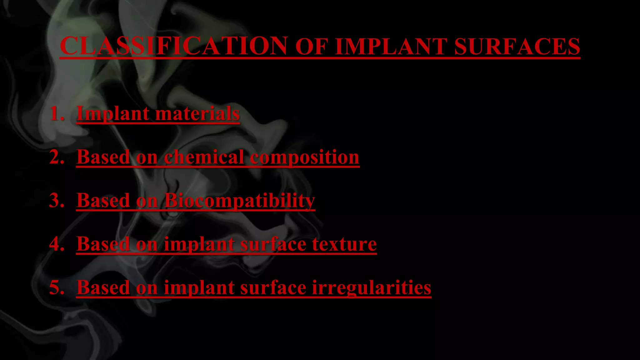 Implant surface vs osseointegration | PPTX