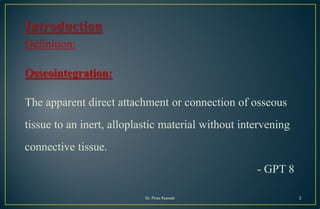 Implant surface vs osseointegration | PPT