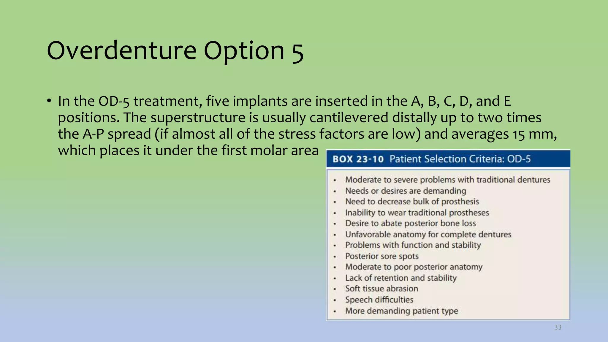 Implant treatment plan for completely edentulous patient | PPTX