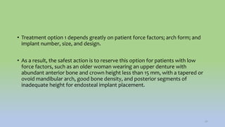 Implant treatment plan for completely edentulous patient | PPTX