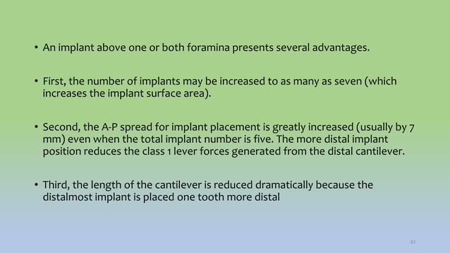 Implant treatment plan for completely edentulous patient | PPTX