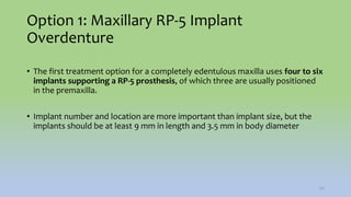Implant treatment plan for completely edentulous patient | PPTX