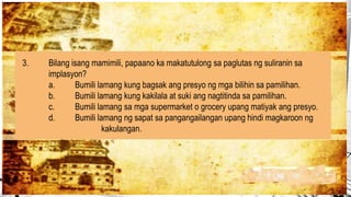 implasyon mga dahilan at bunga ng inflation | PPTX