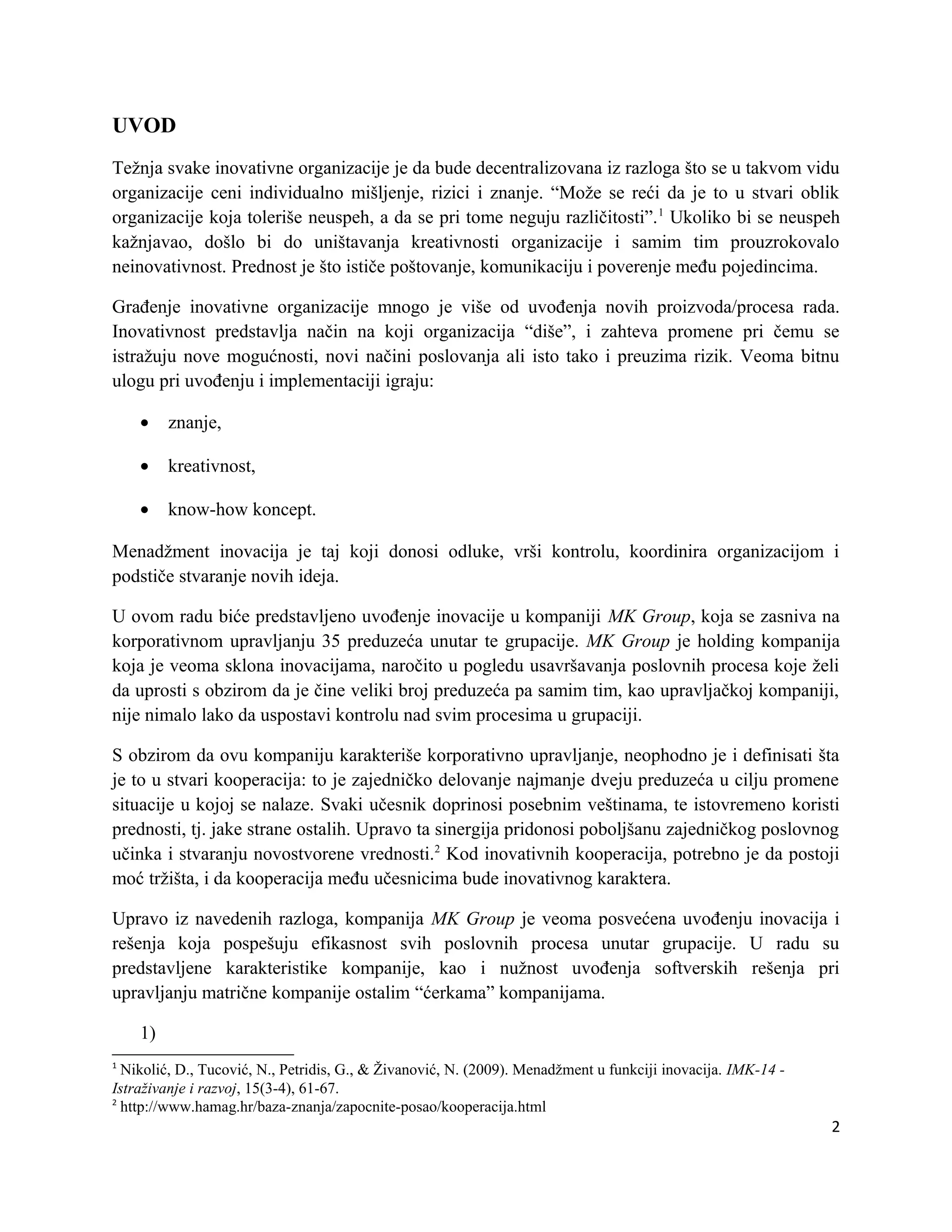 Implementacija sap erp softverskog resenja u kompaniji mk group | DOC