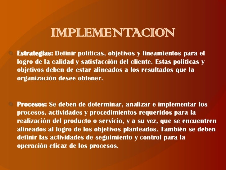 Implementacion Significado