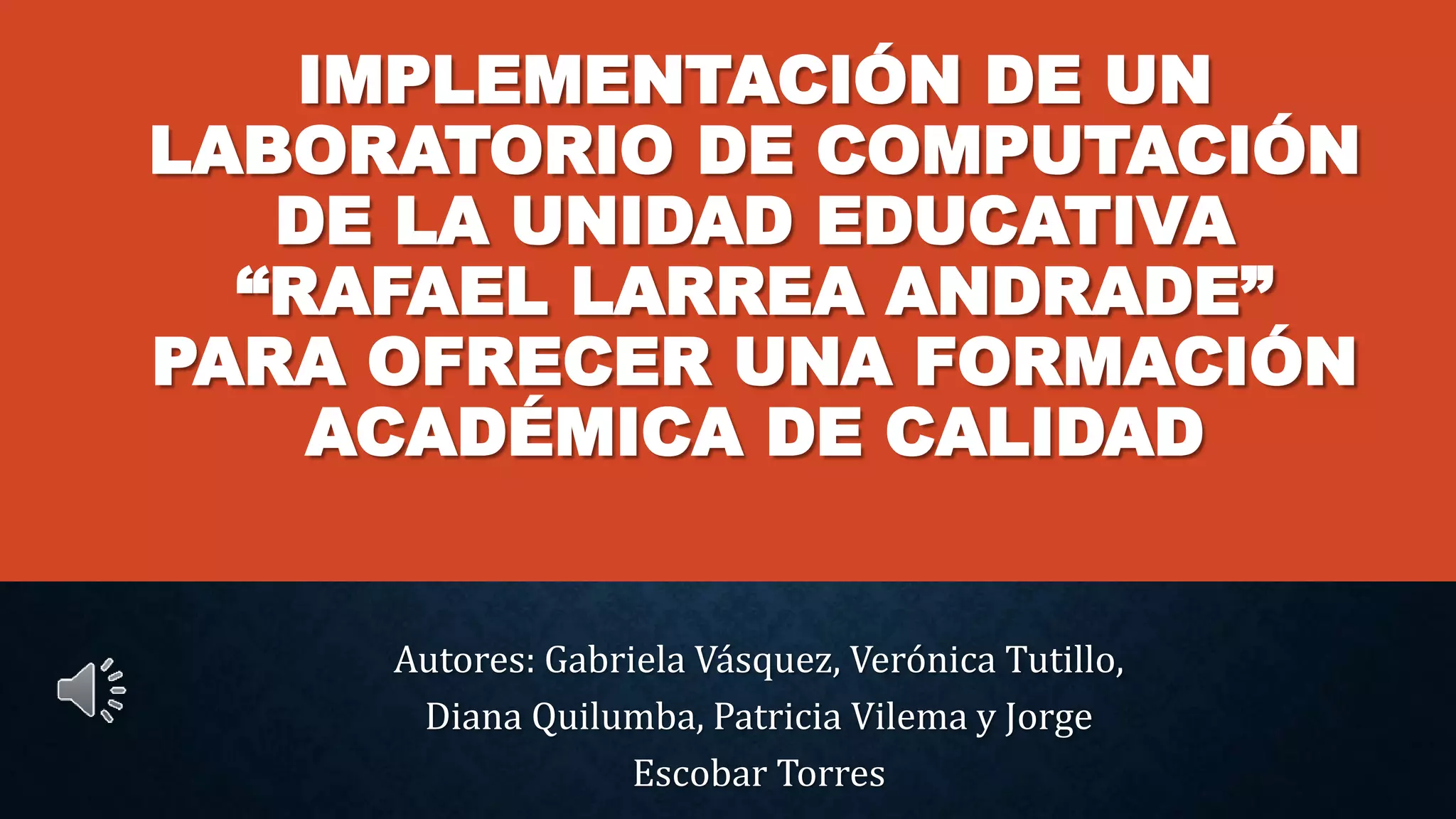 Implementacion de un laboratorio de computacion | PPTX | Computing ...