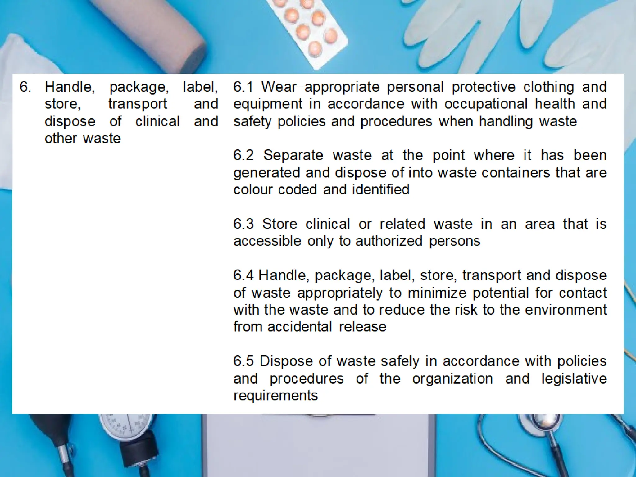 Implement and Monitor Infection Control Policies and Procedure in ...