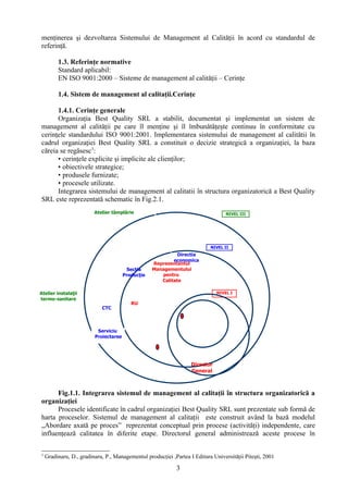 Implementarea sistemului de management al calitatii la sc best quality ...