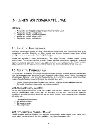 Implementasi perangkat-lunak | PDF