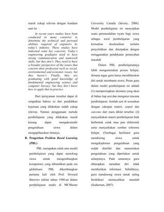 Implementasi problem based learning | PDF