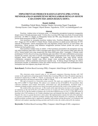 Implementasi problem based learning | PDF