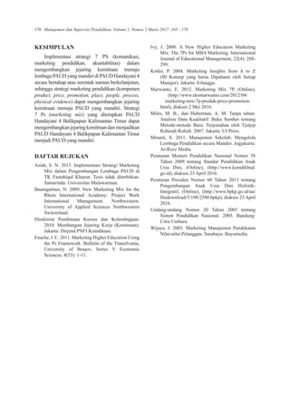 Baldwine Honest in Implementasi Strategi Marketing Mix | PDF