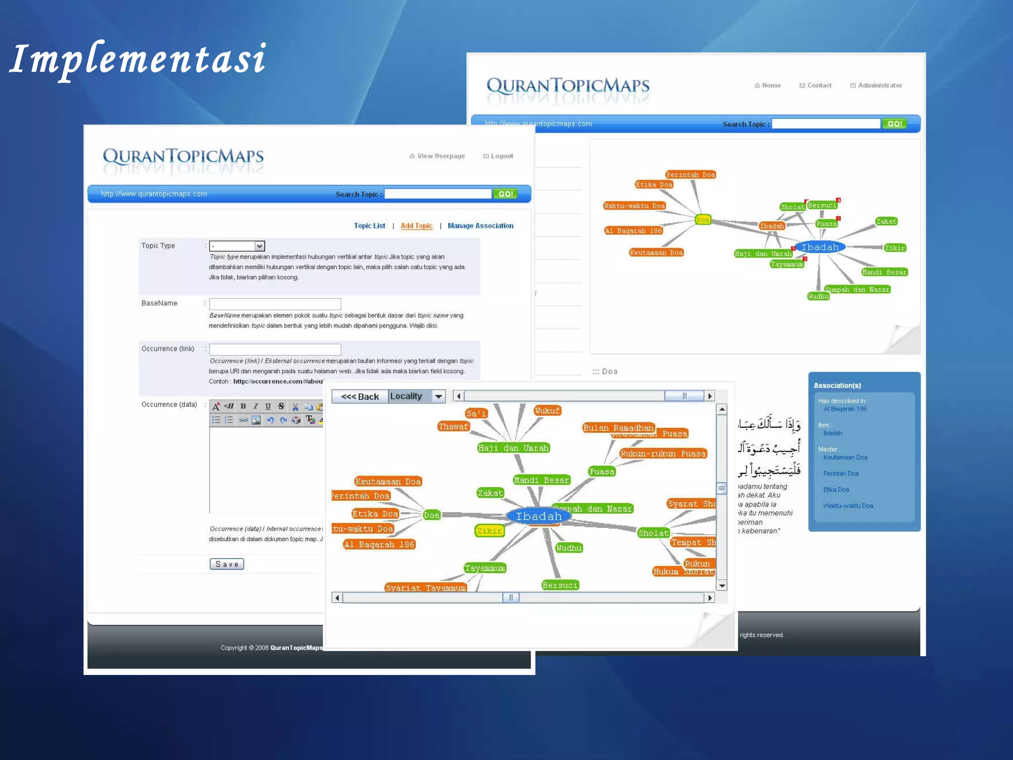 Implementasi aplikasi berbasis topic map | PPT