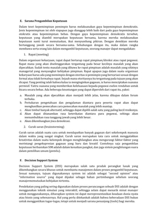 Implementasi Aplikasi Sistem Pengambilan Keputusan pada Setjen MPR | PDF