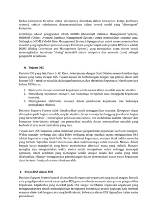 Implementasi Aplikasi Sistem Pengambilan Keputusan pada Setjen MPR | PDF