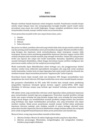 Implementasi Aplikasi Sistem Pengambilan Keputusan pada Setjen MPR | PDF