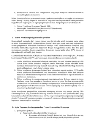 Implementasi Aplikasi Sistem Pengambilan Keputusan pada Setjen MPR | PDF