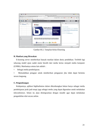 LAPORAN KERJA PROYEK E-LEARNING | PDF