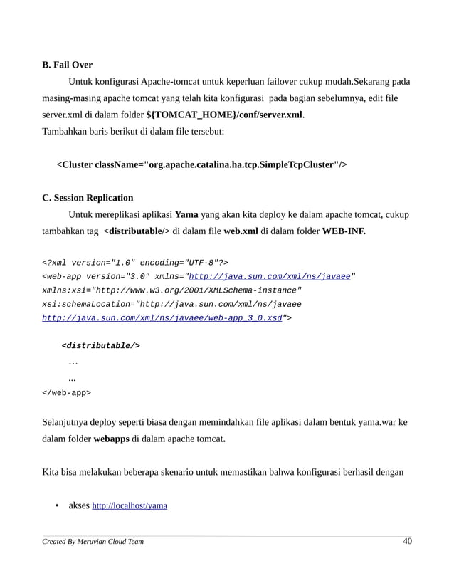 Implementasi clustering pada jee container | PDF