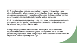 IMPLEMENTASI ELECTRONIC HEALTH RECORD PADA SISTEM PELAYANAN RUMAH SAKIT ...