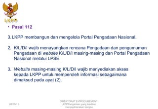 Implementasi eprocurement lkpp | PPT