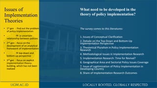 A Critical Account of Policy Implementation Theories: Status and Reconsideration | PPTX