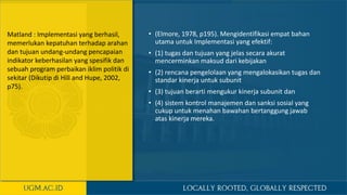 A Critical Account of Policy Implementation Theories: Status and Reconsideration | PPTX