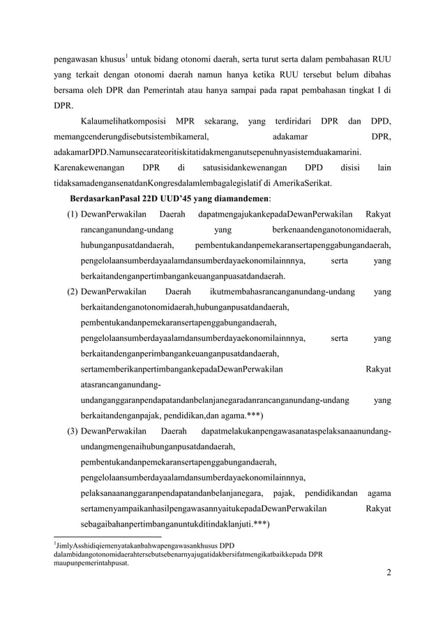 Implementasi Fungsi DPD RI | DOCX
