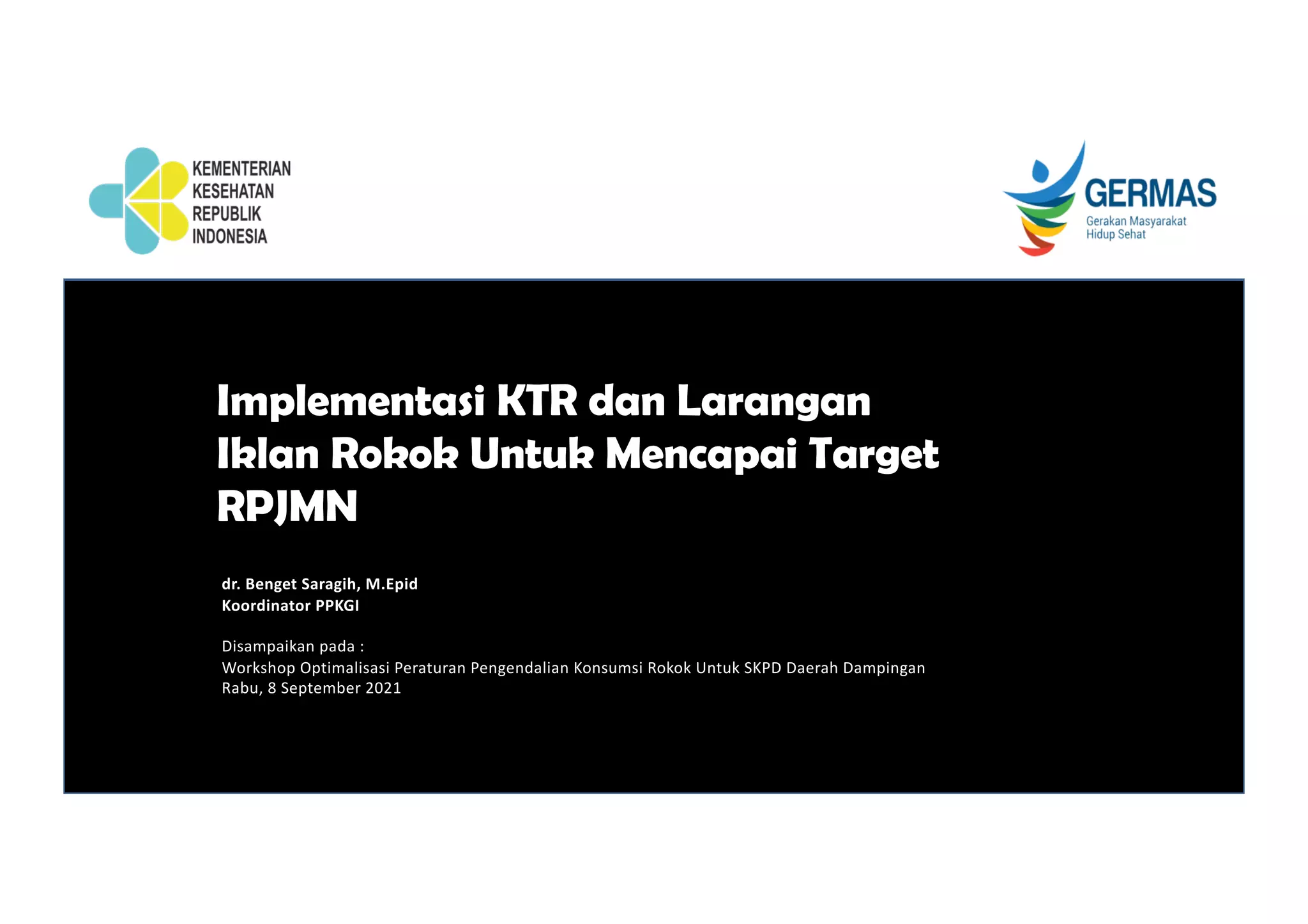 Implementasi KTR dan larangan iklan rokok utk mencapai target RPJMN.pdf