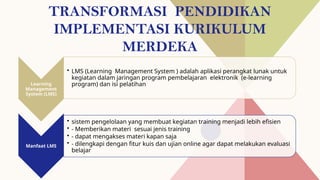 IMPLEMENTASI KURIKULUM MERDEKA PADA SATUAN PENDIDIKAN DASAR | PPT