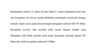 Manajemen Bandwidth Metode Simple Queuee | PPTX